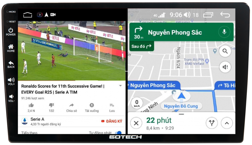 MÀN HÌNH Ô TÔ THÔNG MINH GOTECH GT6 NEW - Công Ty TNHH Bảo Minh Auto
